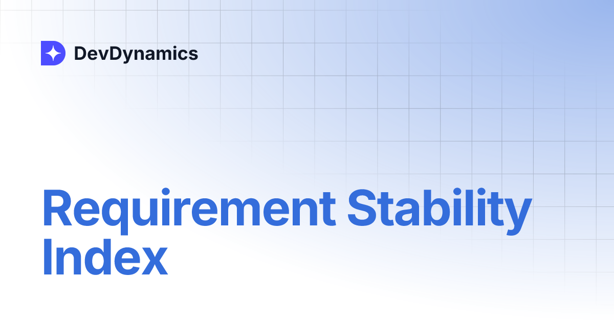 Requirement Stability Index | DevDynamics